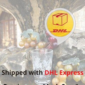 Set of 6 Arak Glass Cups Lebanese Traditional Arak Drinking Glasses ...