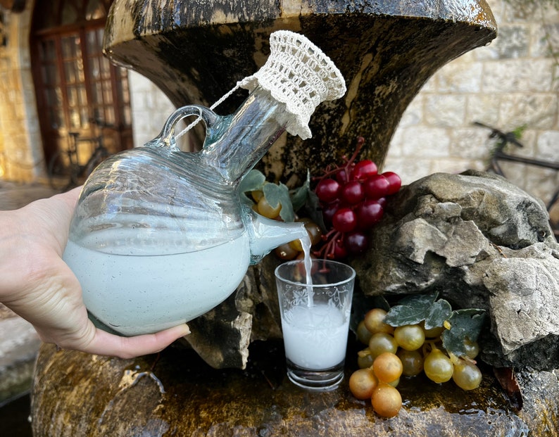 Set of 6 Arak Glass Cups Lebanese Traditional Arak Drinking - Etsy Canada