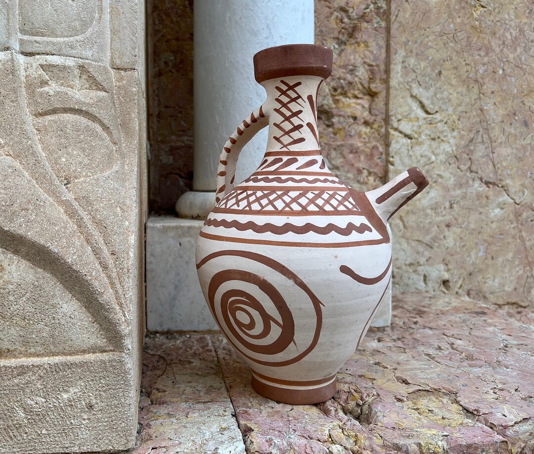 2L Hand-painted Lebanese Water Pitcher Handmade Rachaya Al - Etsy