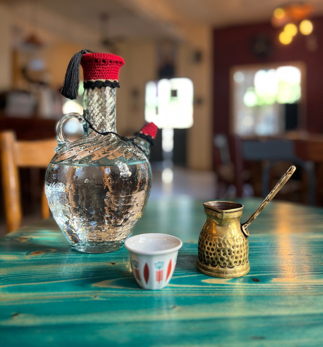 1.5L Traditional Lebanese Glass Water Jug Handmade Lebanese Ibrik Free ...