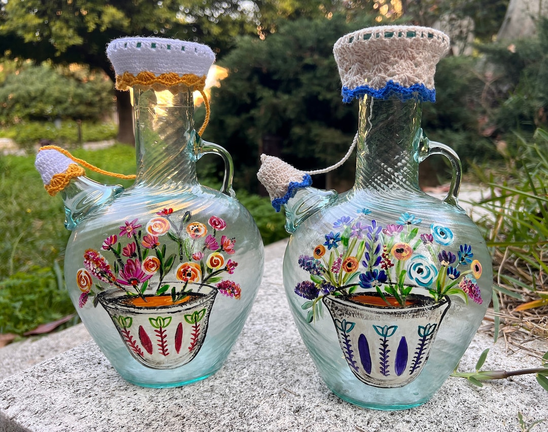 Handpainted Lebanese Water Jug Lebanese Coffee Cup Design Shaffe Cup ...