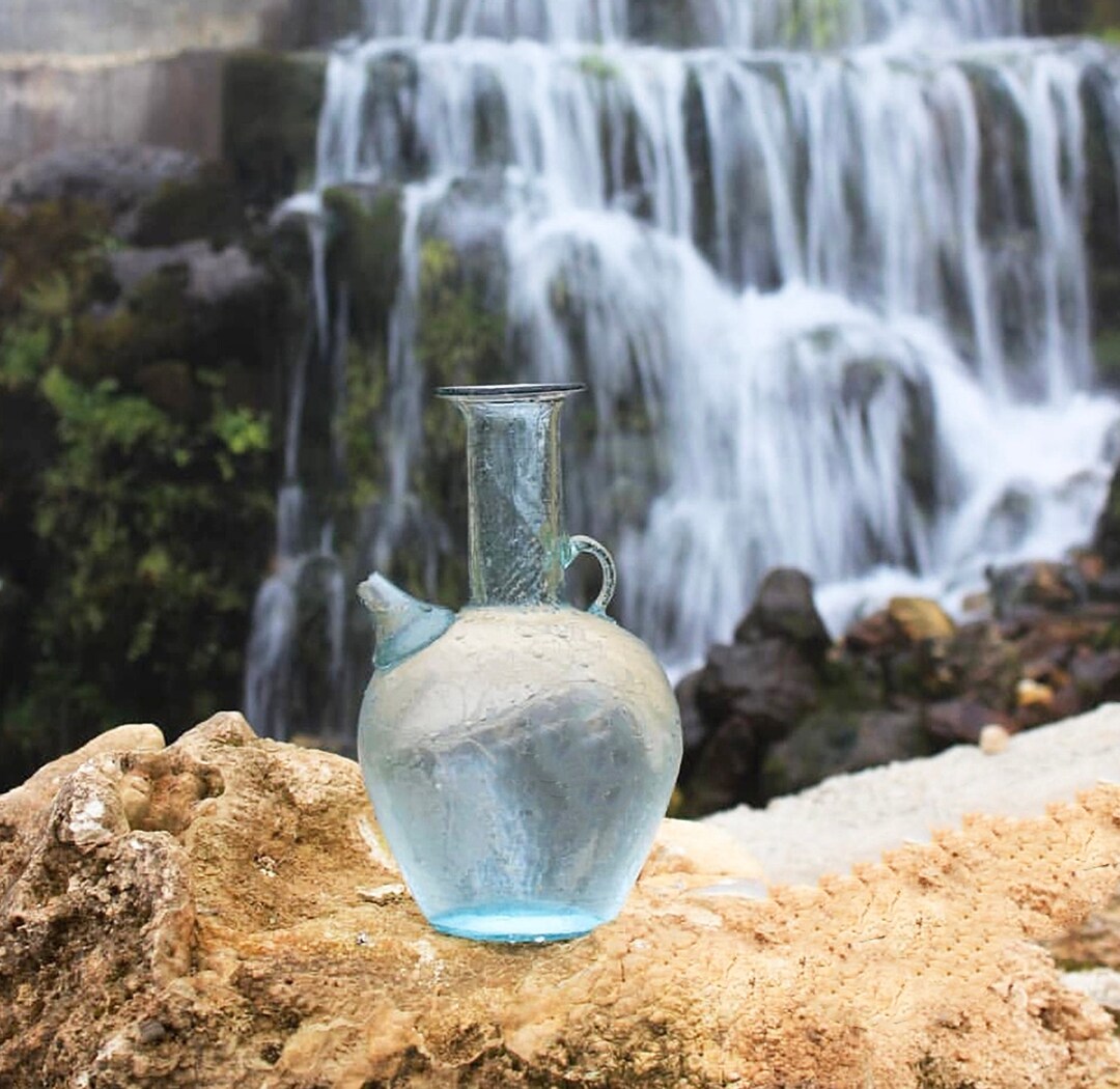 1.5L Traditional Lebanese Glass Water Jug Handmade Lebanese Ibrik Free ...