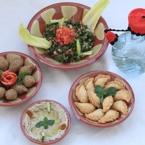 X10 Lebanese Mezze Plates Mediterranean Mezze Melamine Bowls Lebanese ...