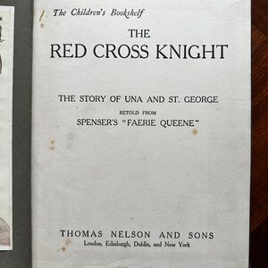 The Red Cross Knight. the Story of Una and St George Retold From ...