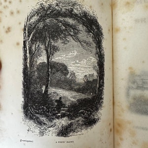 1894 Homes and Haunts of the British Poets by William Howitt. With ...