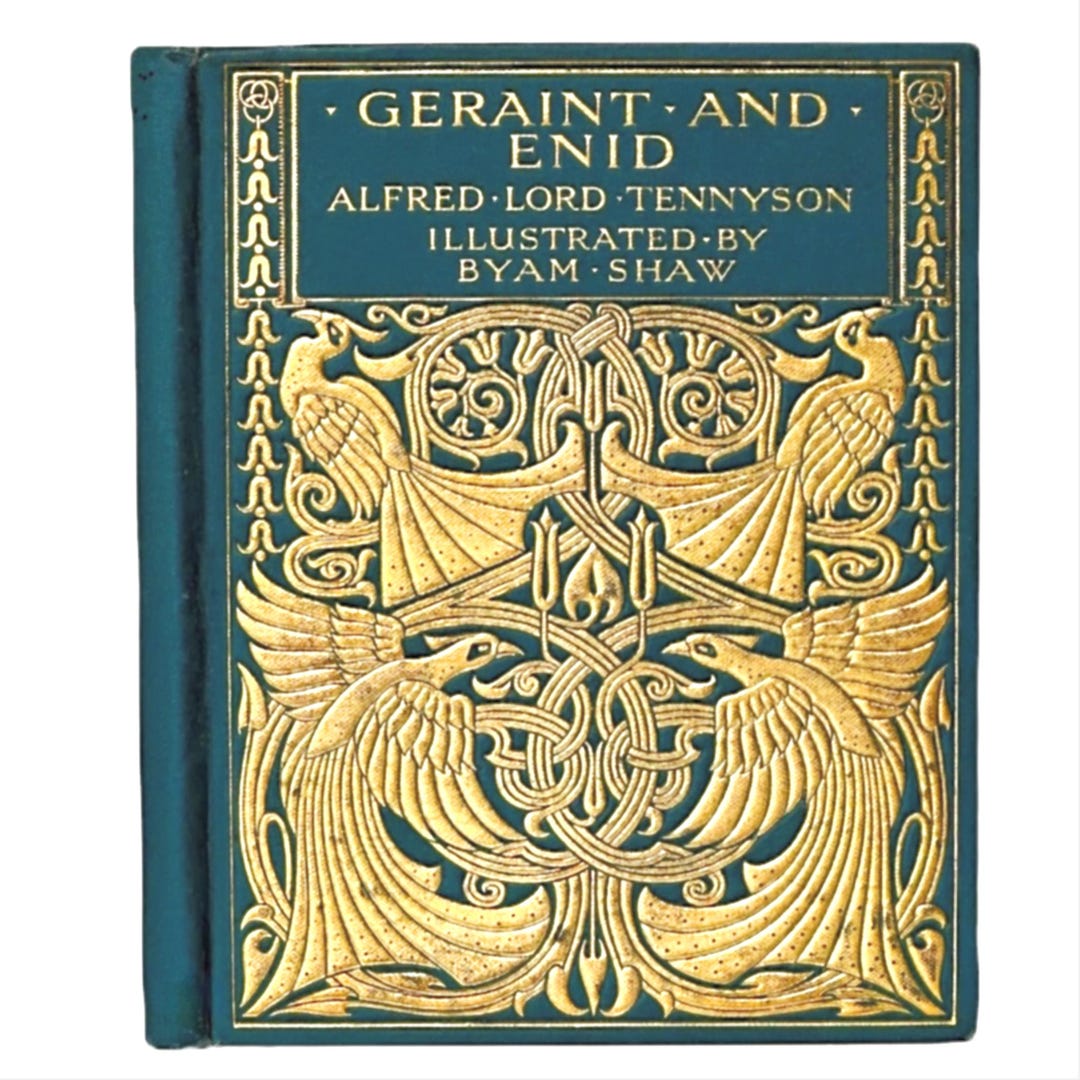 Geraint and Enid by Alfred Lord Tennyson. Illustrated by Byam Shaw - Etsy