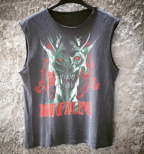 SLAYER original 1988 'Root Of All Evil" tee!! - Gem