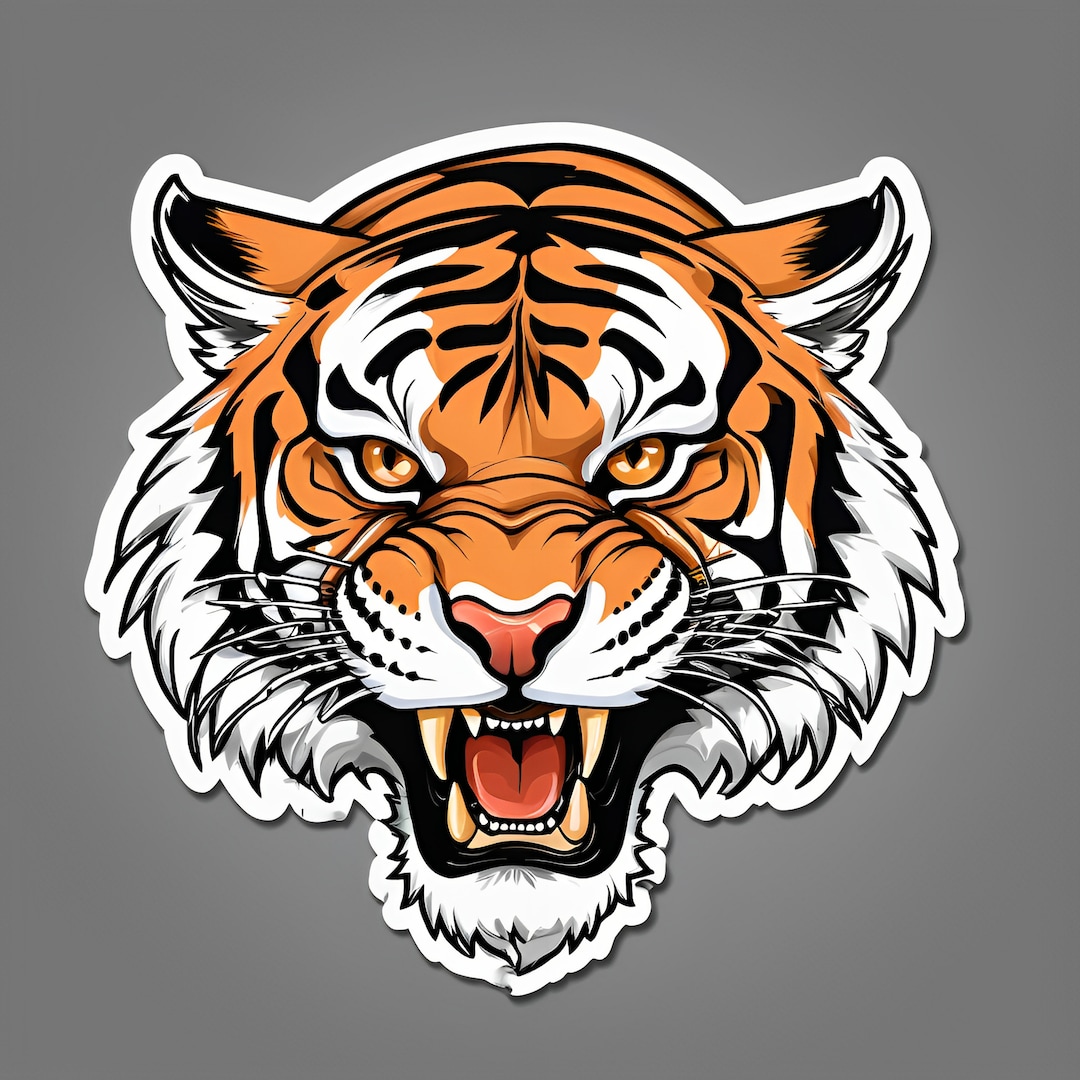 Tiger Sticker,tiger Logo,tiger Illustration,tiger Graphic,design ...