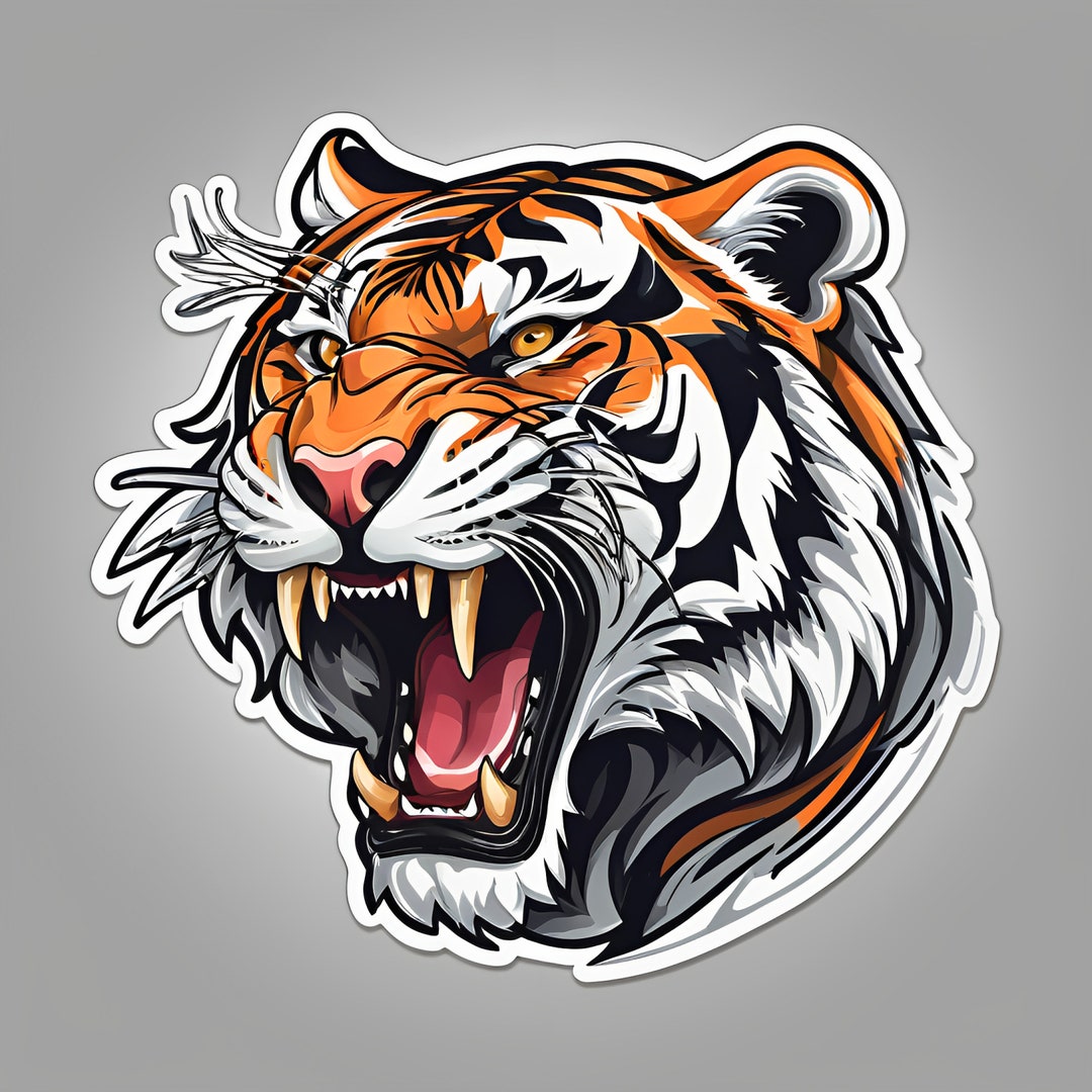 Tiger Sticker,tiger Logo,tiger Illustration,tiger Graphic,design ...