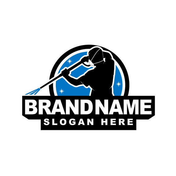 Power Washer Logo Innovative Power Washing Logo Design For Cleaning