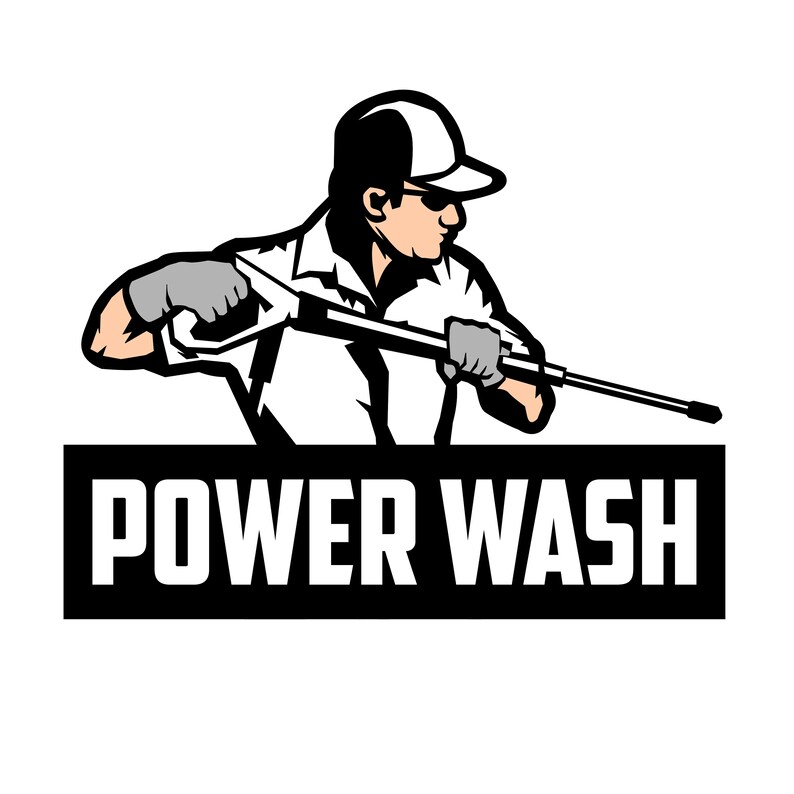 Logo Pressure Washing,power Wash,cleaning,wash,power,illustration ...