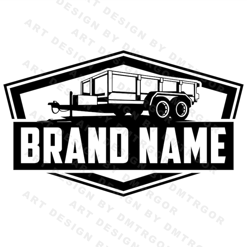Dump Trailer Logo, Dump Trailer Rental Logo, Truck Pickup Logo Svg ...