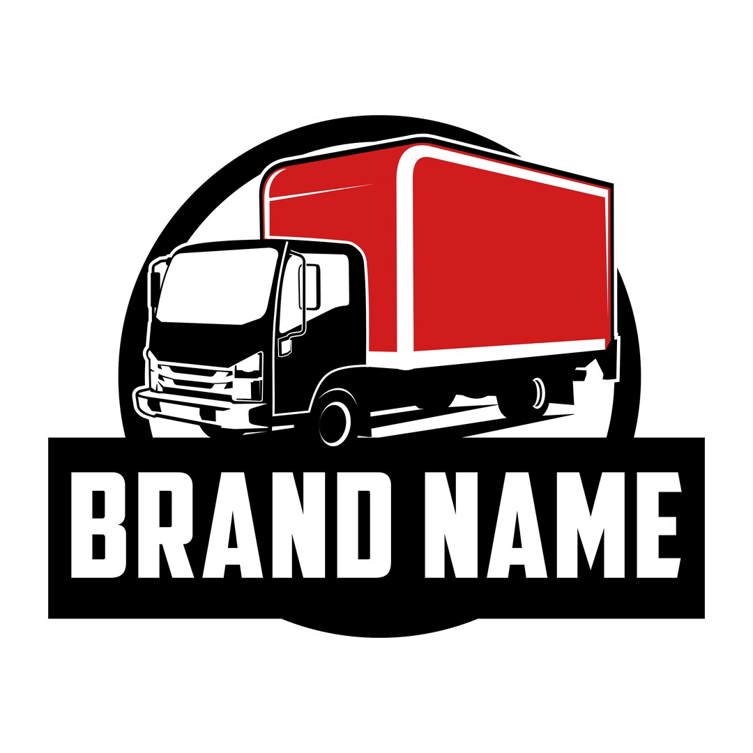 Box Truck Logo - Delivery Truck Logo Template - Truck Delivery Svg - Etsy