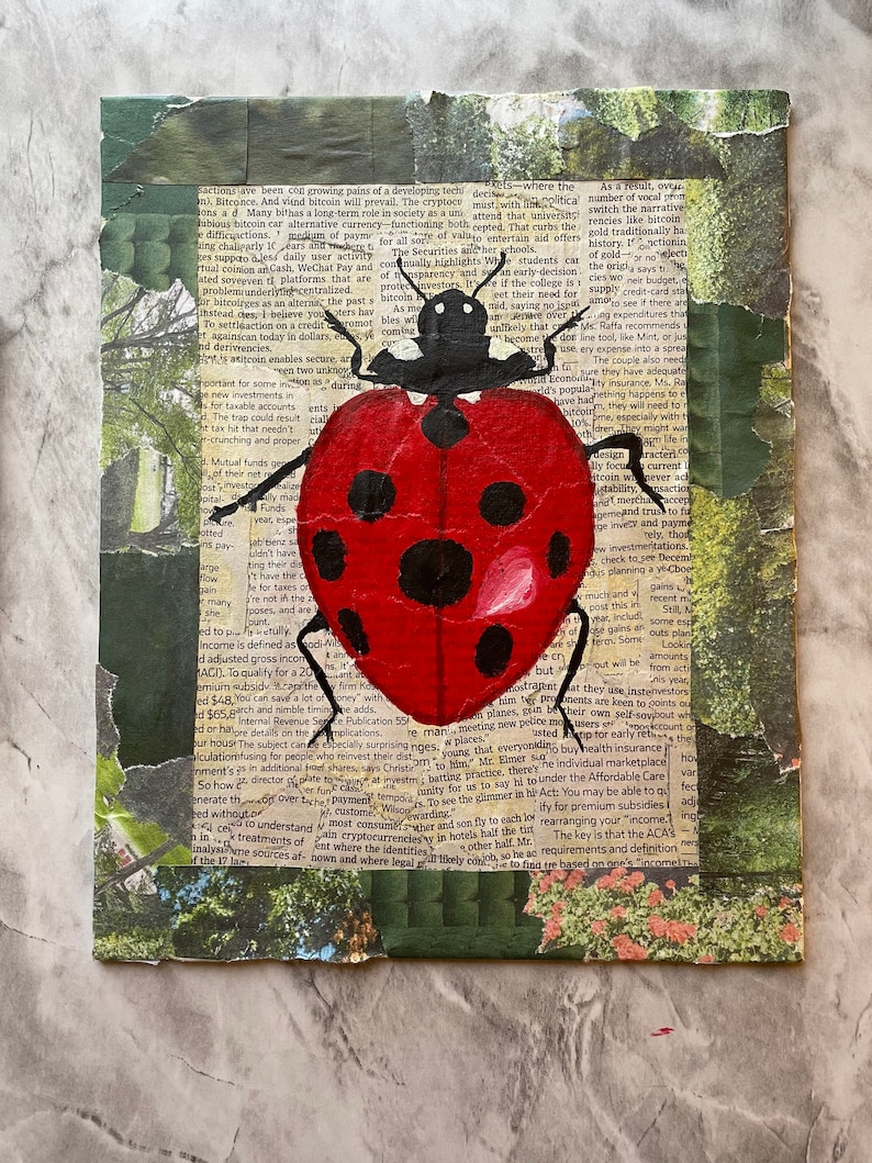 Ladybug Collage - Etsy