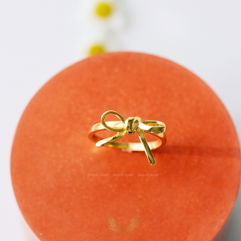 Gold Bow Ring - Etsy