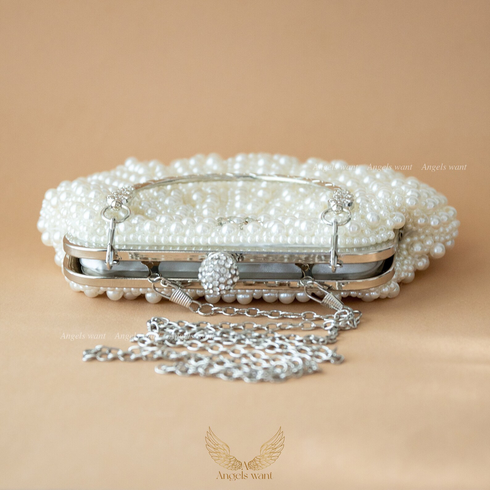 Vintage Inspired Small Pearl Clutch Pearl Beaded Bag Pearl - Etsy