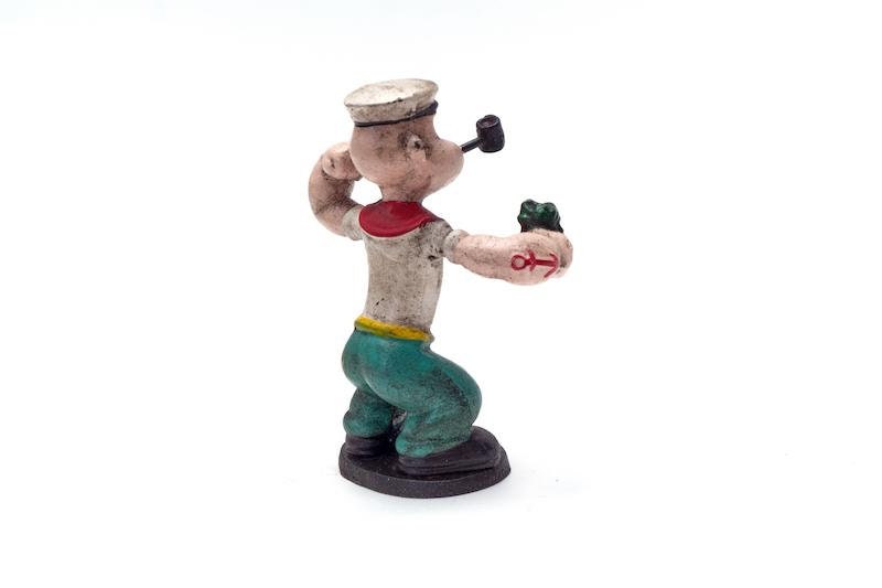 Popeye - Strong Arm Cast Iron Figurine - Hand Painted Antique Finish - Etsy