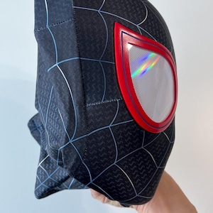 Super Hero Spiderman Miles Morales Cosplay Mask With 3D Painted ...