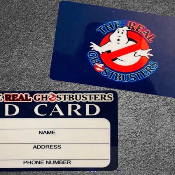 Ghostbusters Id Card - Etsy