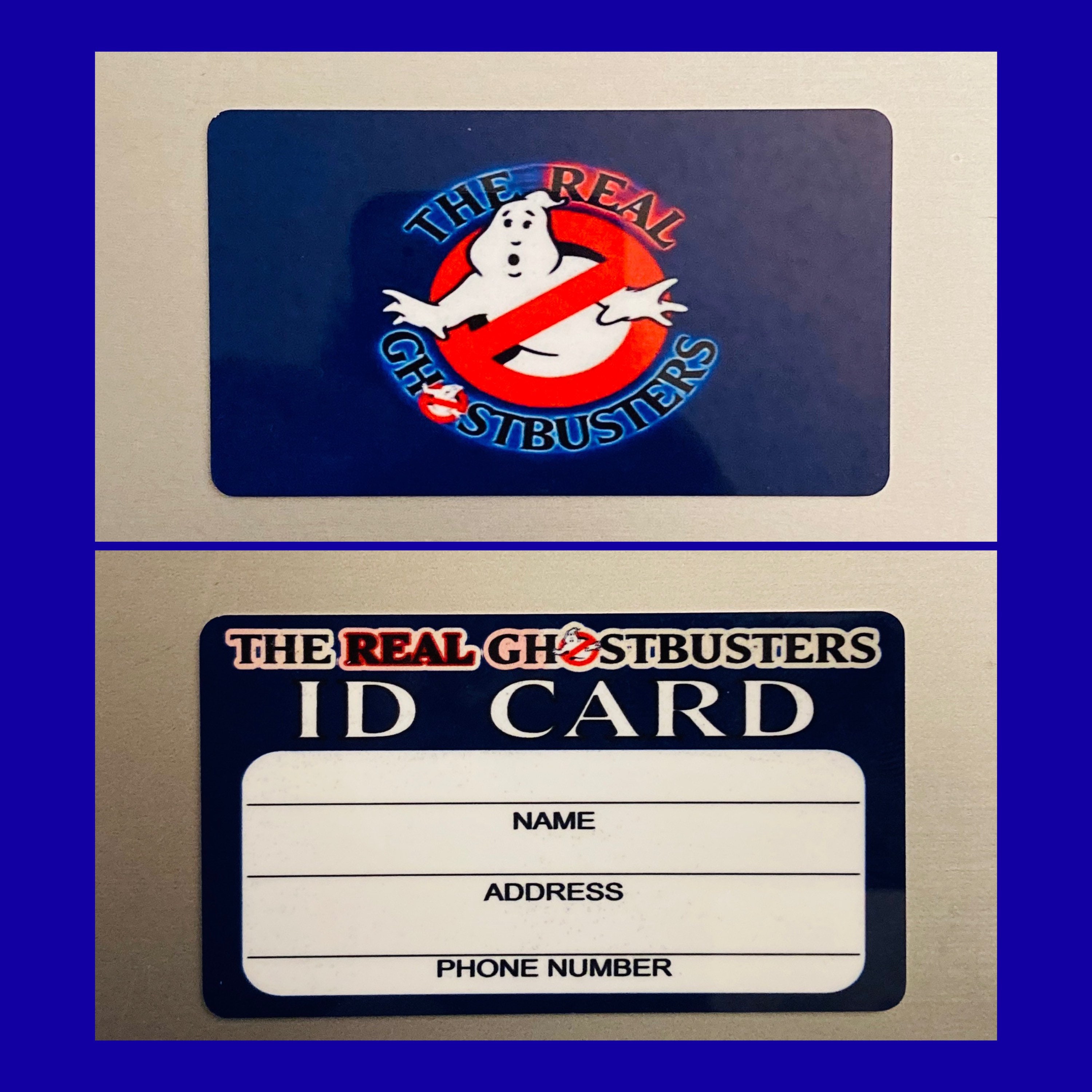 The Real Ghostbusters ID Card Aluminum Identification Business Metal ...