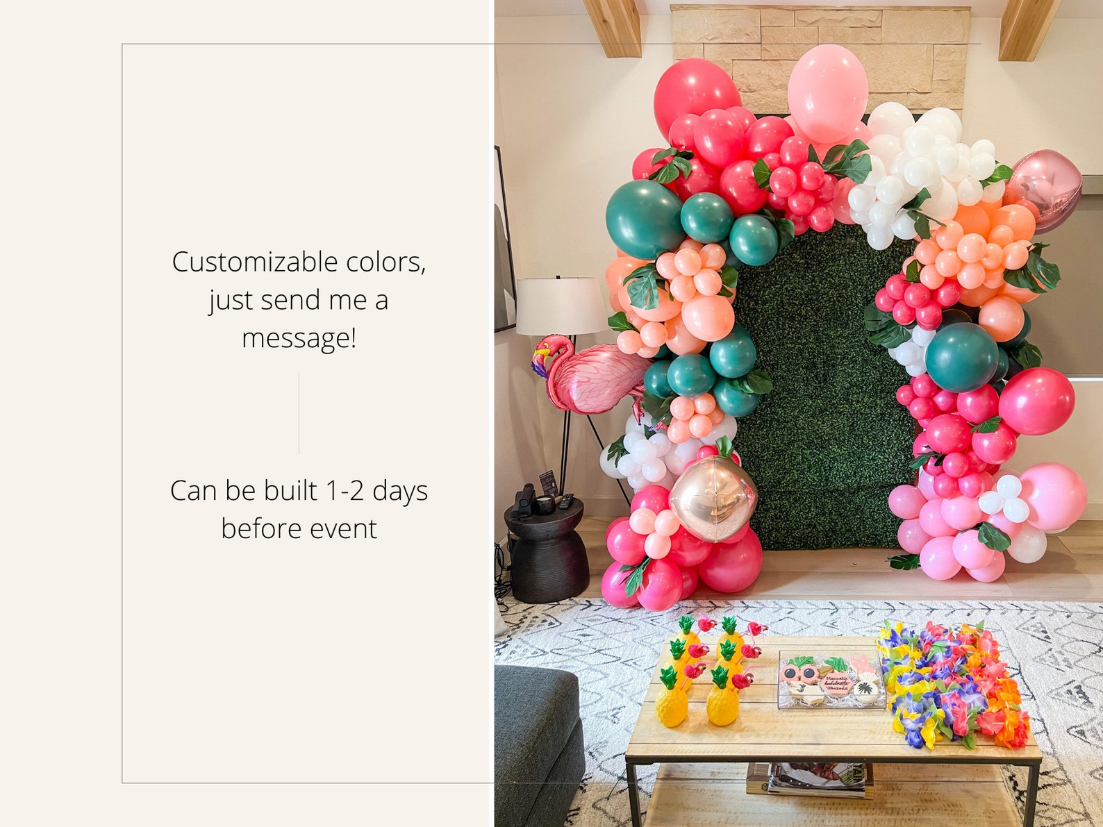 Tropical Party Decor, Luau Balloon Arch, Bachelorette Decor, Hawaiian ...