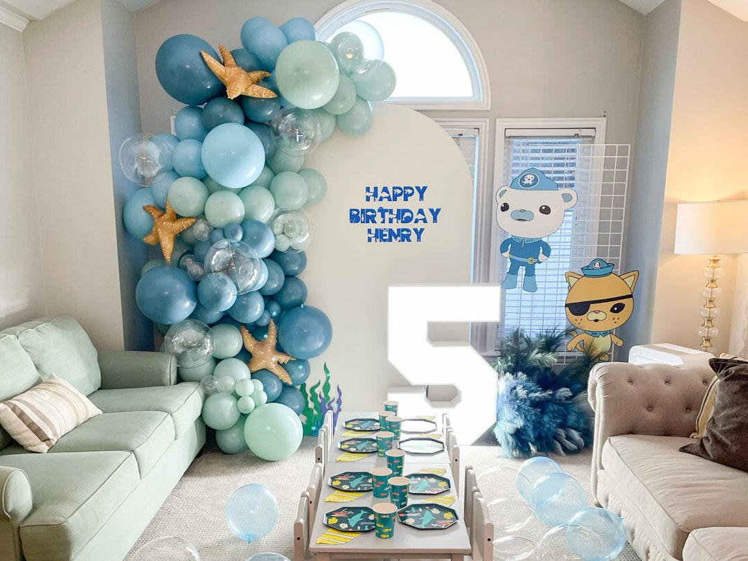 Ocean Animal Themed Birthday Party, Under the Sea Balloon Arch Kit ...