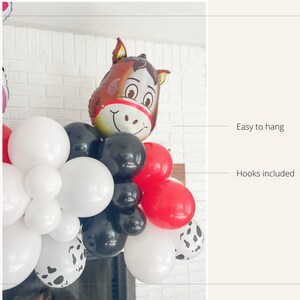 Farm Animal Birthday Party Decorations, Western Balloon Arch Kit ...