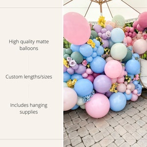 Wildflower Balloon Arch, Spring Balloon Garland, Garden Party Balloons ...