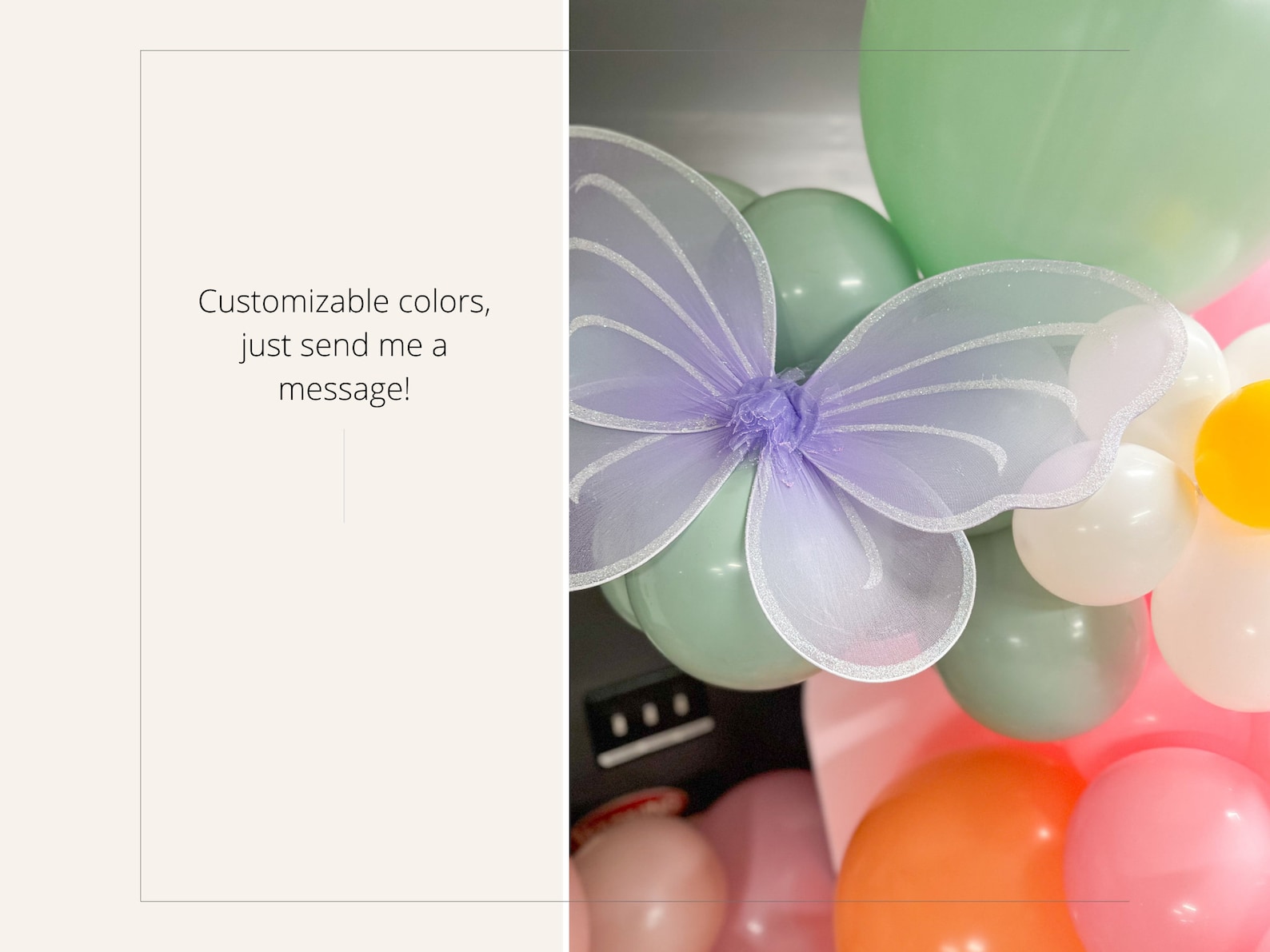 Fairy First Birthday Balloons, Woodland Fairy Balloon Arch, Butterfly ...