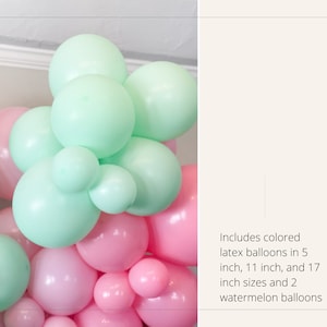 One in a Melon Birthday Party, Sweet One Balloon Arch, Sweet to Be One ...