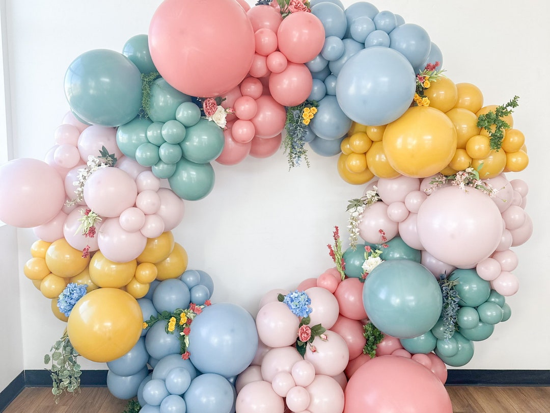 Wildflower Birthday Balloon Arch, in Full Bloom Party Decor, Boho ...