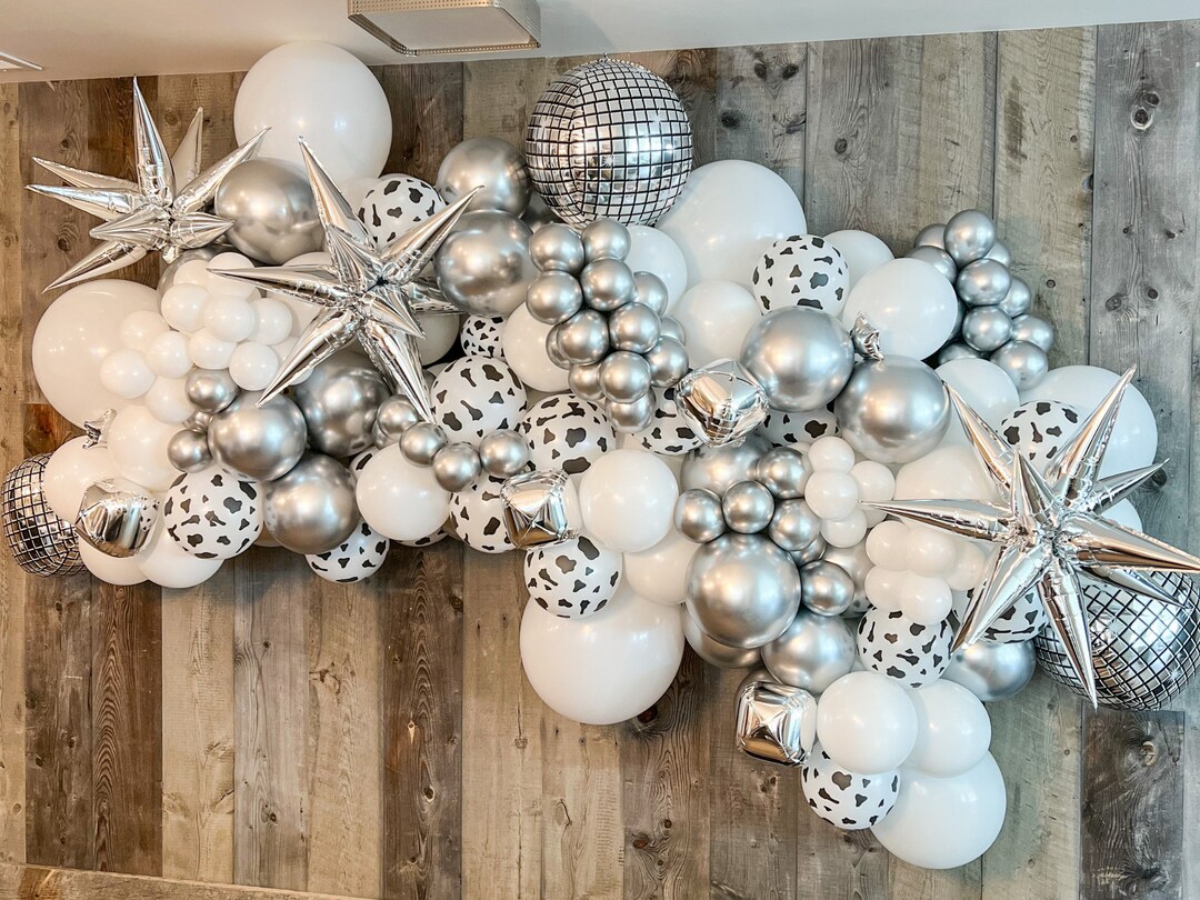 Disco Ball Balloon Arch, Last Rodeo Party Decorations, Disco Theme Prom ...