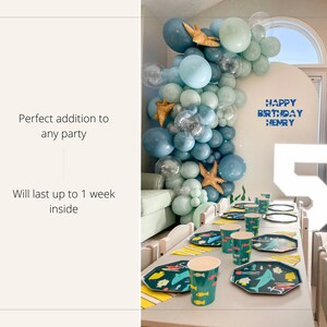 Ocean Animal Themed Birthday Party, Under the Sea Balloon Arch Kit ...