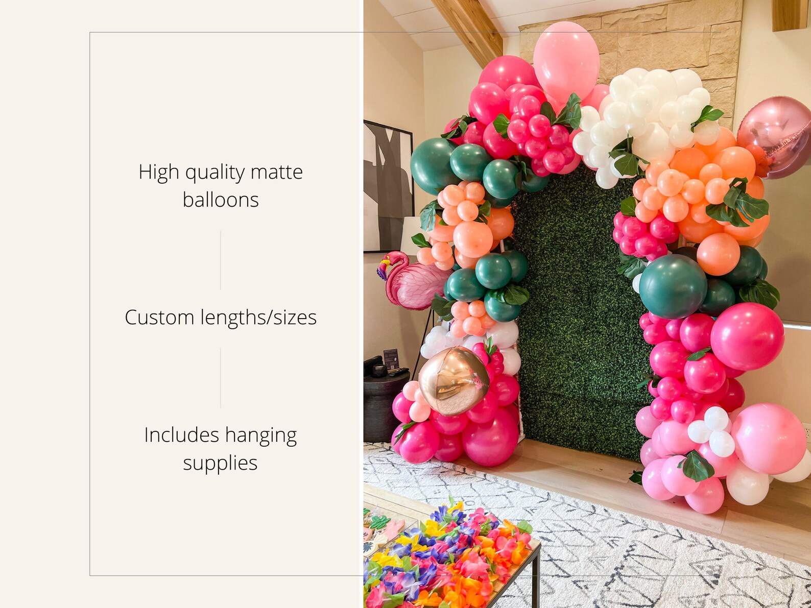 Tropical Party Decor, Luau Balloon Arch, Bachelorette Decor, Hawaiian ...