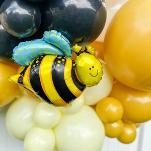Bumble Bee Baby Shower Balloon Garland Kit, First Bee Day Party Decorations, Mommy to Bee ...