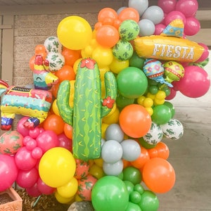 Fiesta Balloon Arch, Baby Shower Balloon Garland, Final Fiesta ...