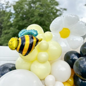 Bumble Bee Baby Shower Balloon Garland Kit, First Bee Day Party ...