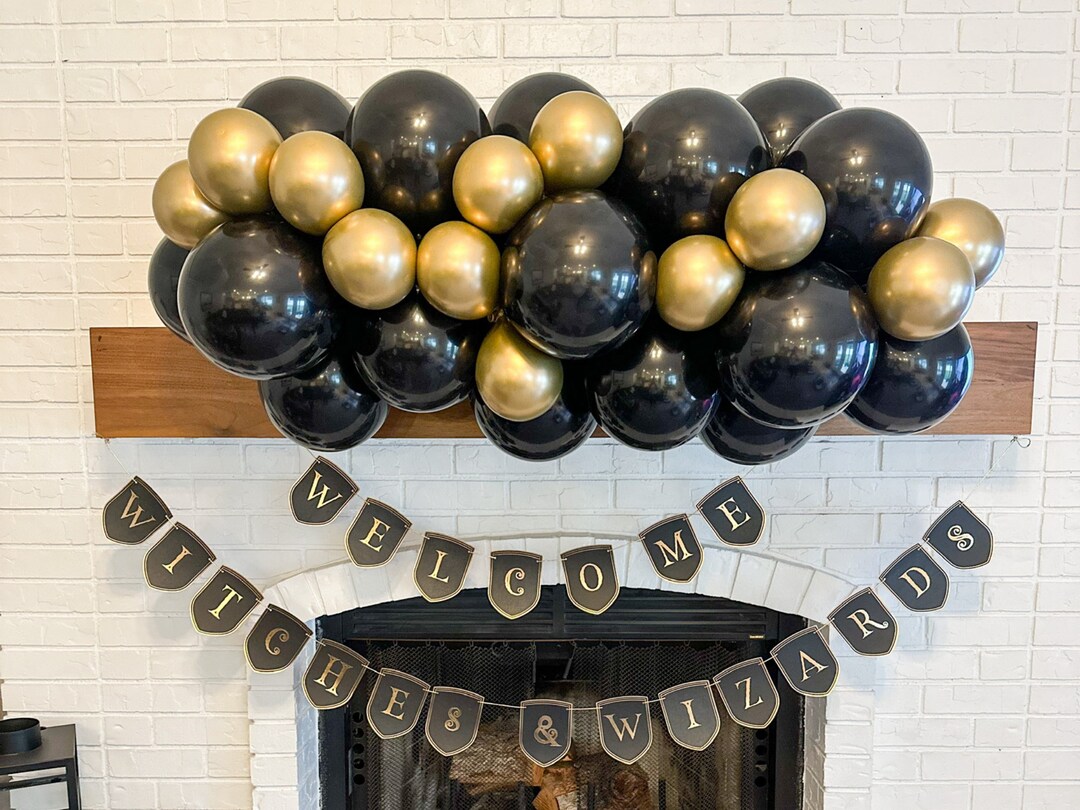 Witch Halloween Party Decor, Halloween Balloon Arch, Hogwarts Balloon ...