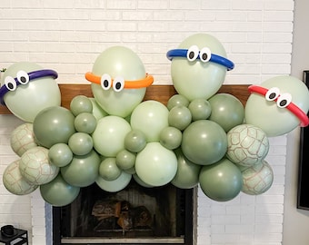 Teenage Mutant Ninja Turtles Balloon Garland Ninja Turtles Birthday ...