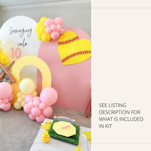 Softball Birthday Party Decorations, Girl Sports Birthday Balloons ...
