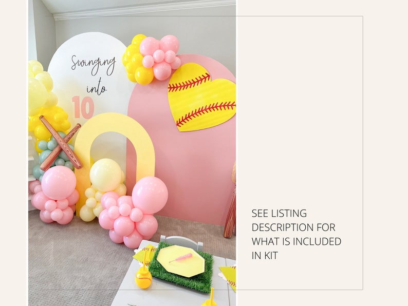 Softball Birthday Party Decorations, Girl Sports Birthday Balloons ...