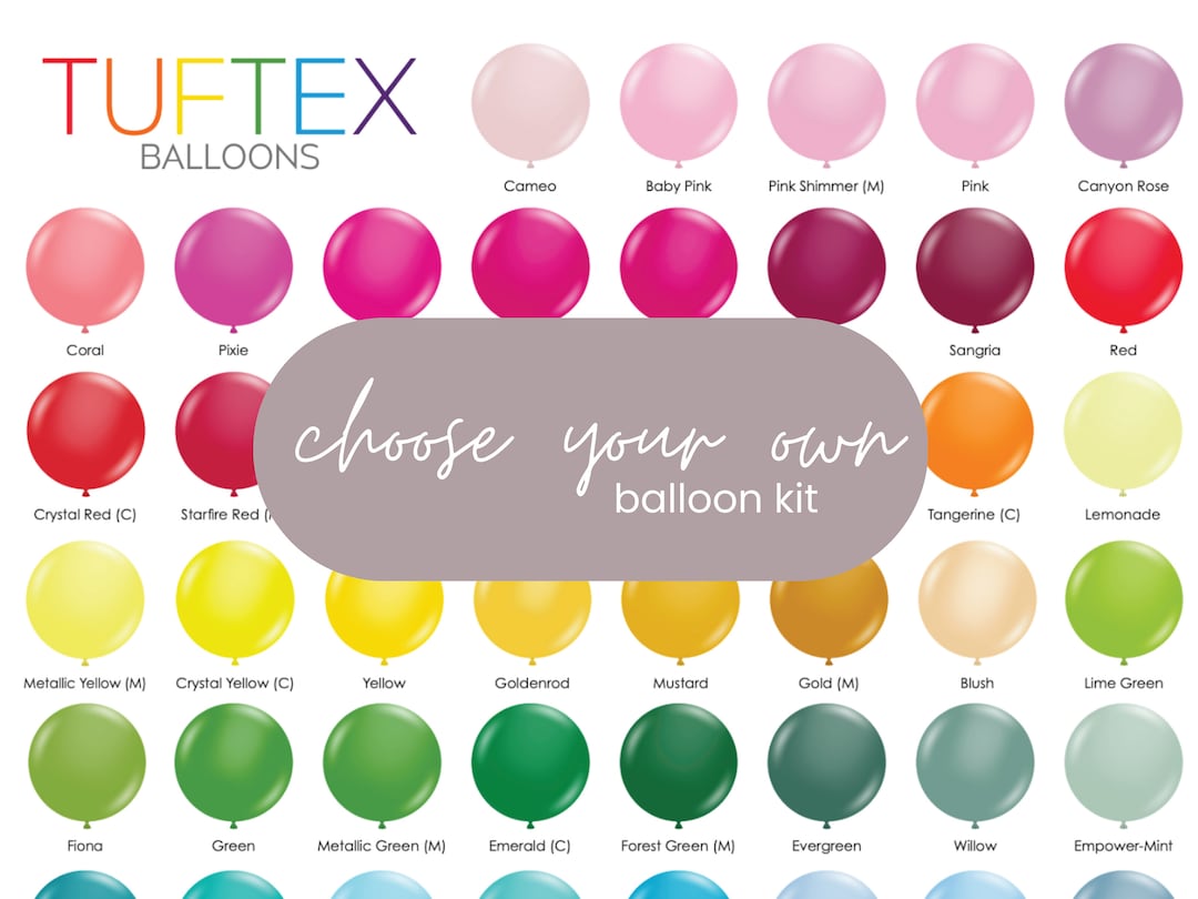 Custom Balloon Garland, Party Decorations, Choose Your Own Balloon ...