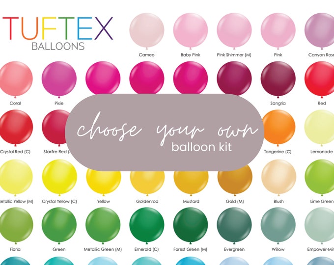 Custom Balloon Garland, Party Decorations, Choose Your Own Balloon ...