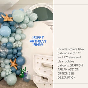 Ocean Animal Themed Birthday Party, Under the Sea Balloon Arch Kit ...