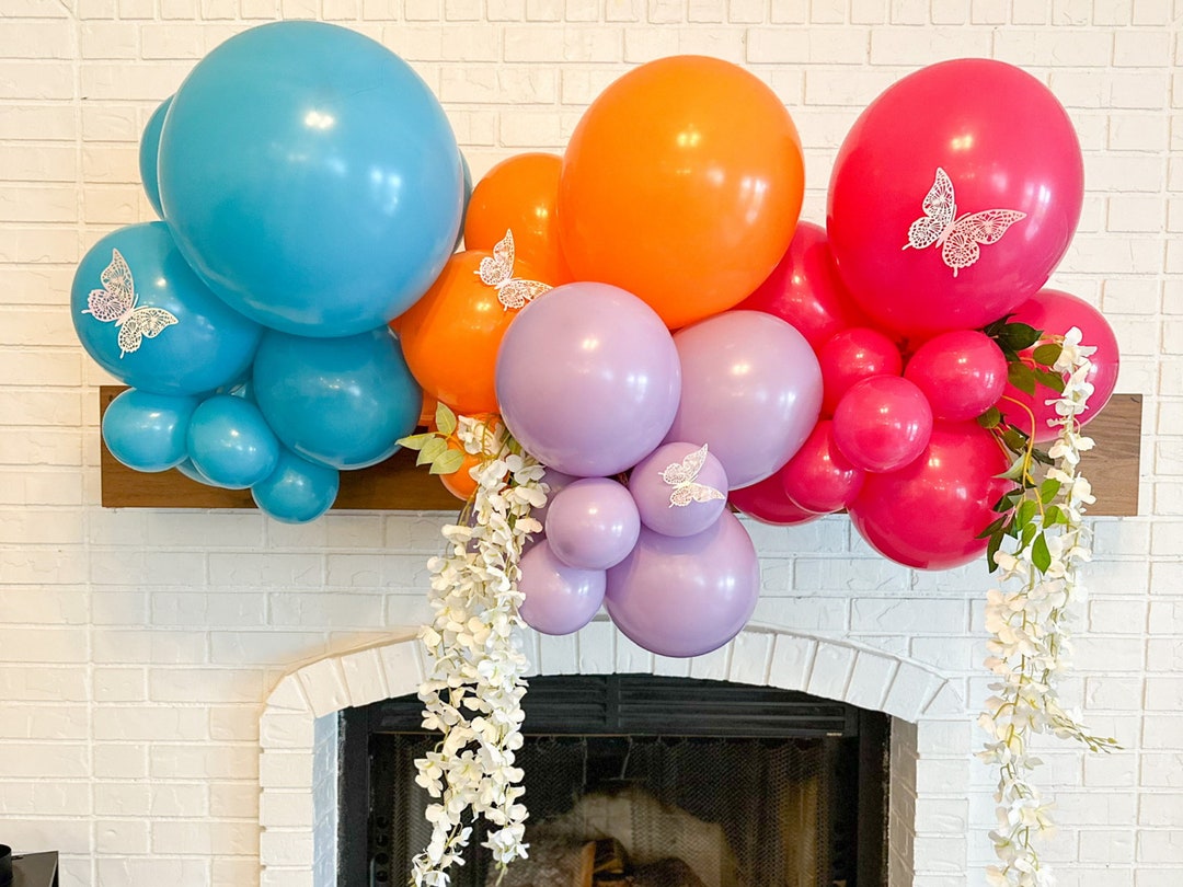 Butterfly Balloon Arch, Garden Party Baby Shower Decorations, Birthday ...