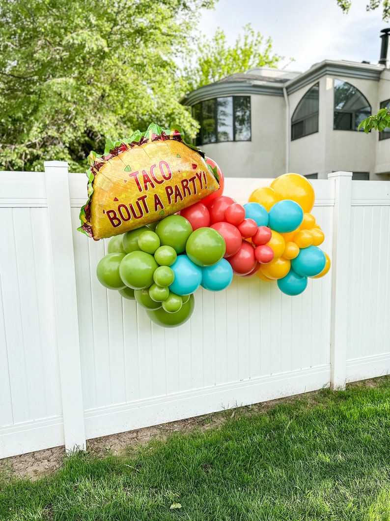 Dragons Love Tacos Birthday Party Decorations, Fiesta Balloons, Taco ...