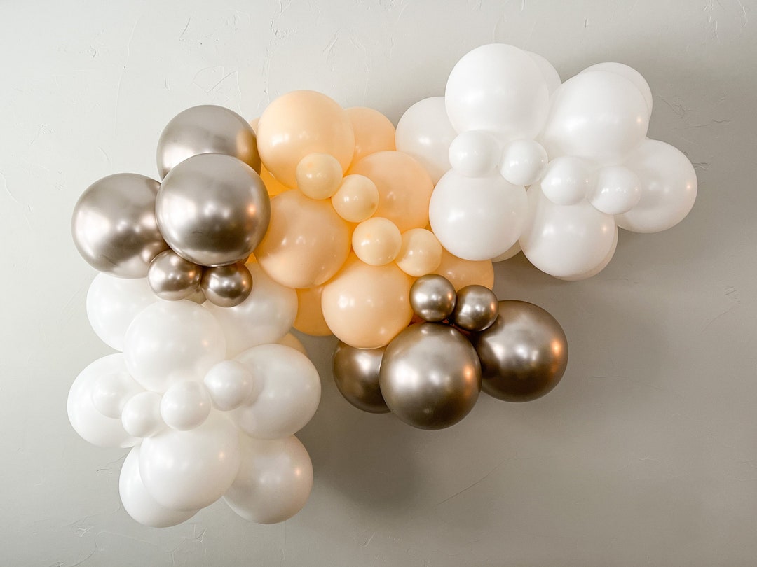 Neutral Baby Shower Balloons, Party Decor, Boho Balloon Arch, Gender ...