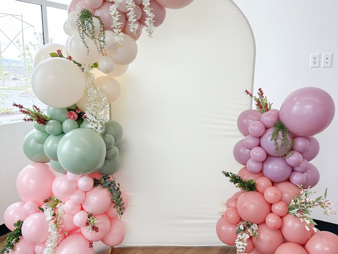 Tea Party Decor, Floral Balloon Garland, Bridal Shower Balloon Arch ...