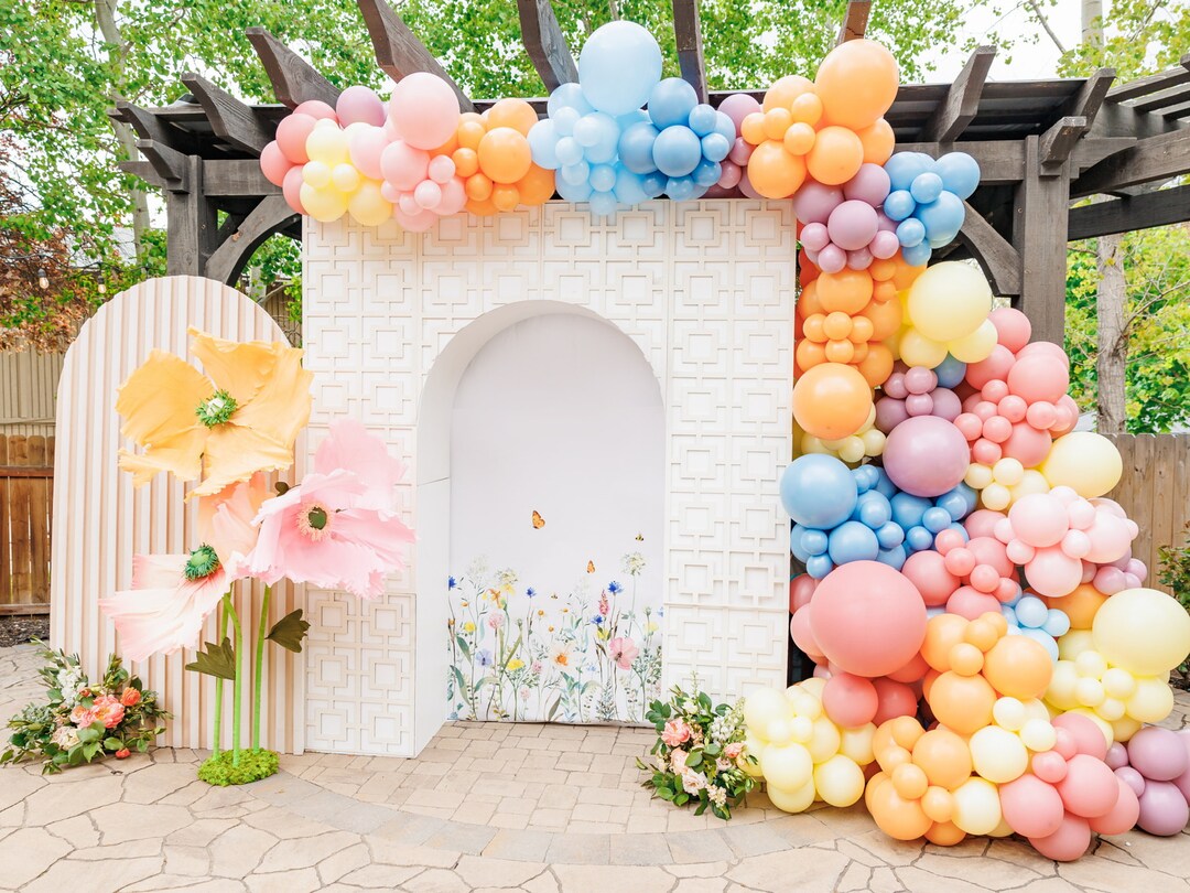 Spring Fling Party Decorations, Garden Party Balloon Arch Kit, First ...