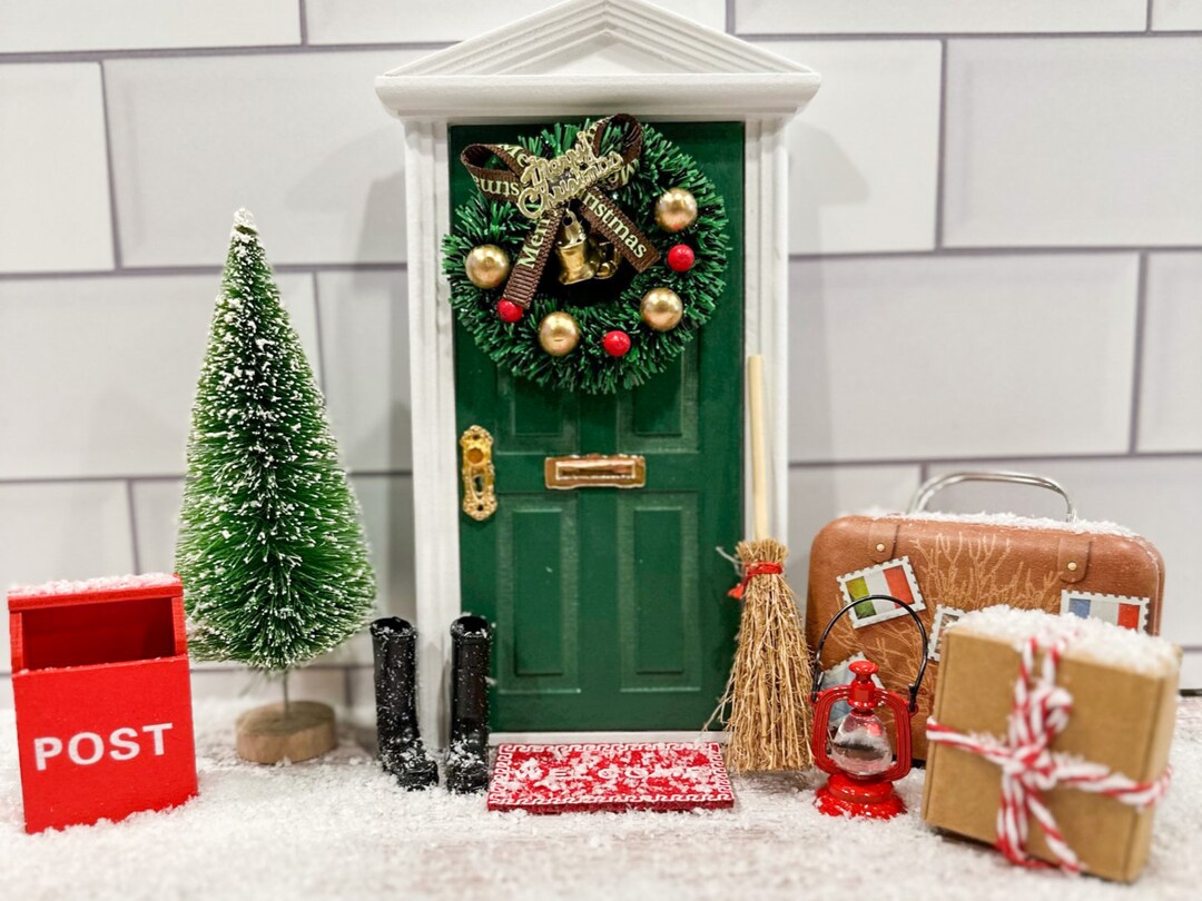 Elf Door Set, Christmas Magic Elf Door, Christmas Elf Set Up, Christmas ...